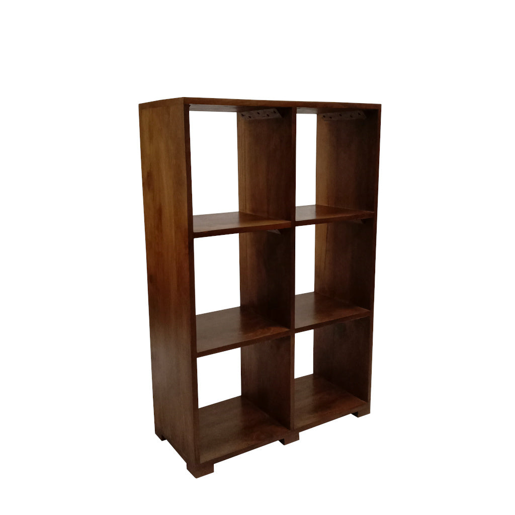 6 Cube Vertical Shelf - Bohemio Furniture, Melbourne